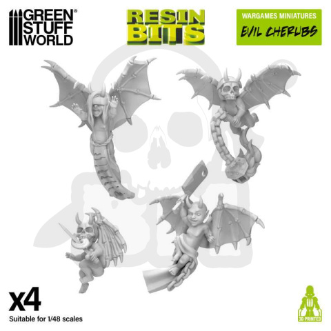 Battle-Models > 3D printed set - Cherubs 40k - Evil Cherubs - 4 szt.